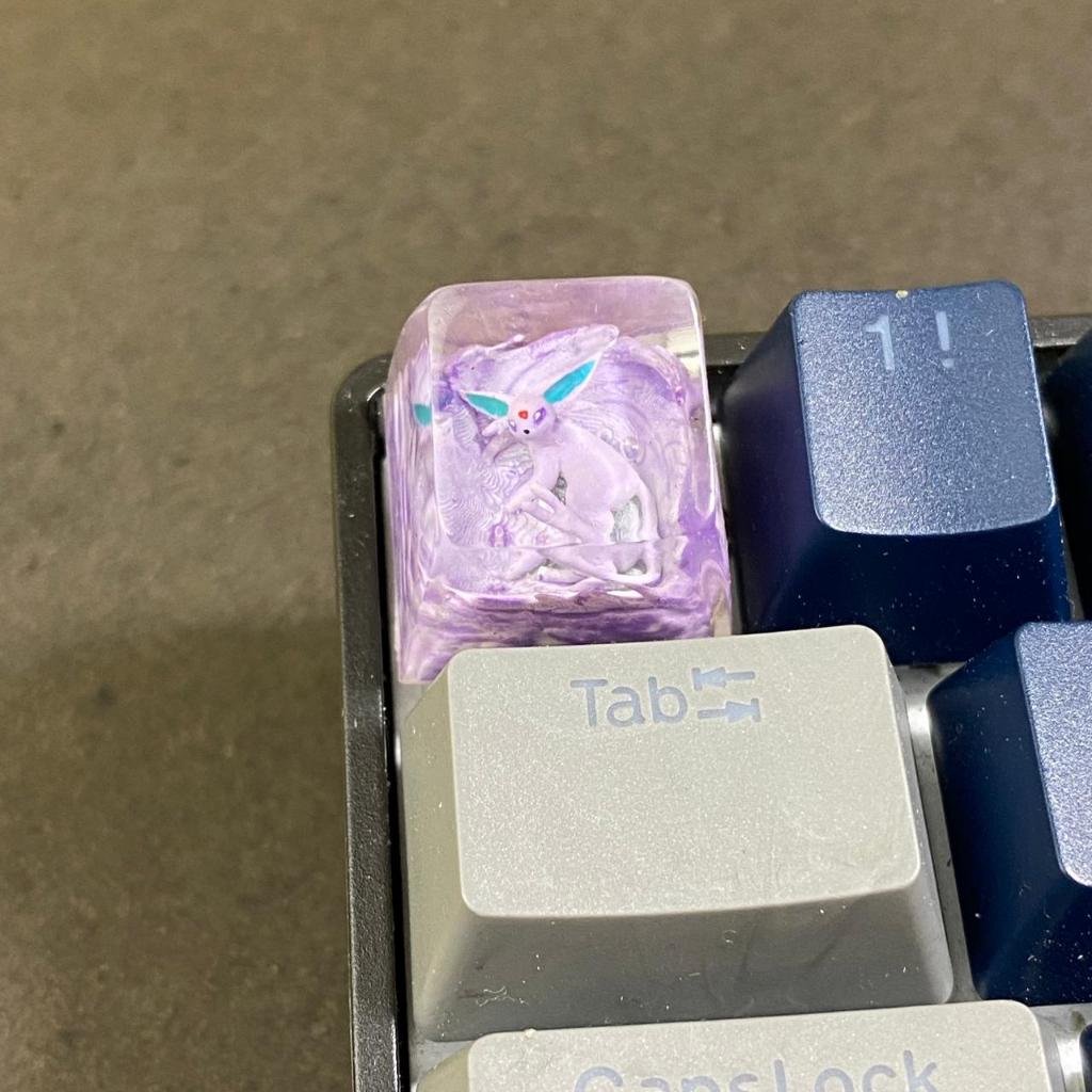 Jual Pokemon Keycap resin Espeon artisan keycap mechanical keyboard ...