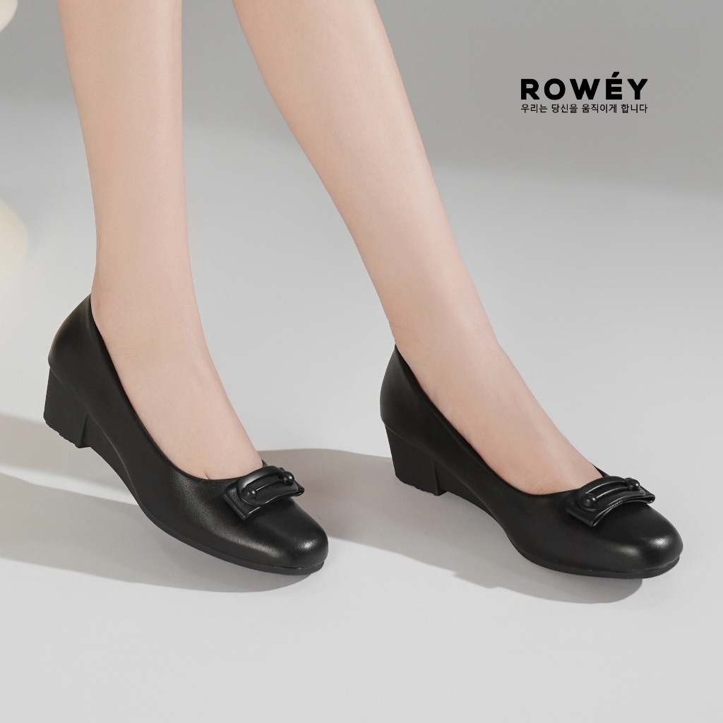 Jual Rowey Sepatu Pantofel Wanita Sepatu Formal Hak Wedges Brenda ...