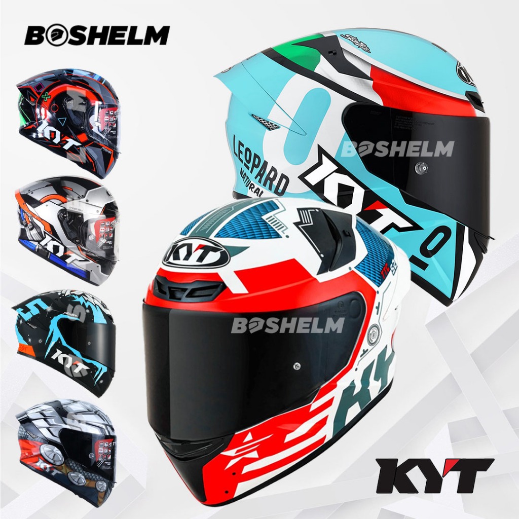 Jual BOSHELM Helm KYT TT COURSE MOTIF Helm Full Face SNI | Shopee Indonesia
