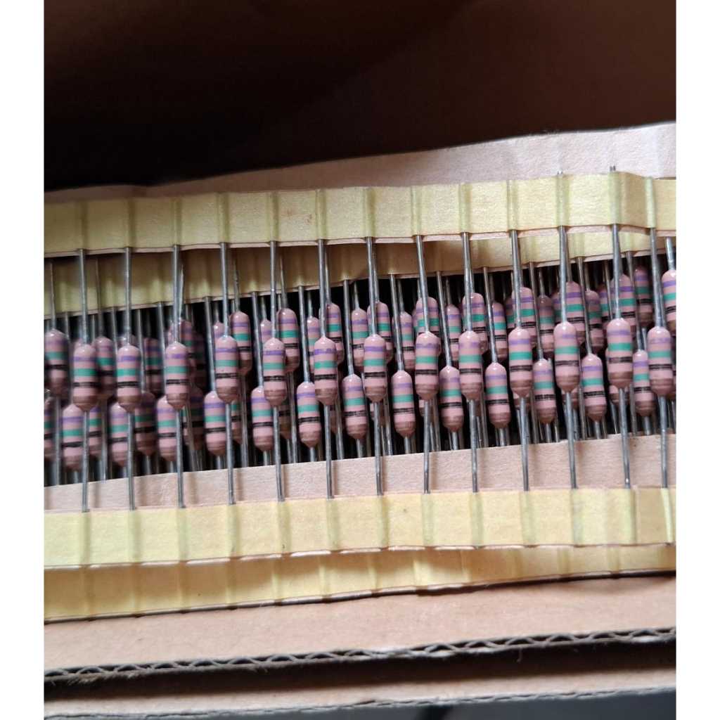 Jual 50Pcs RESISTOR 750hm, 1/2 WAT FILM 5% Original | Shopee Indonesia