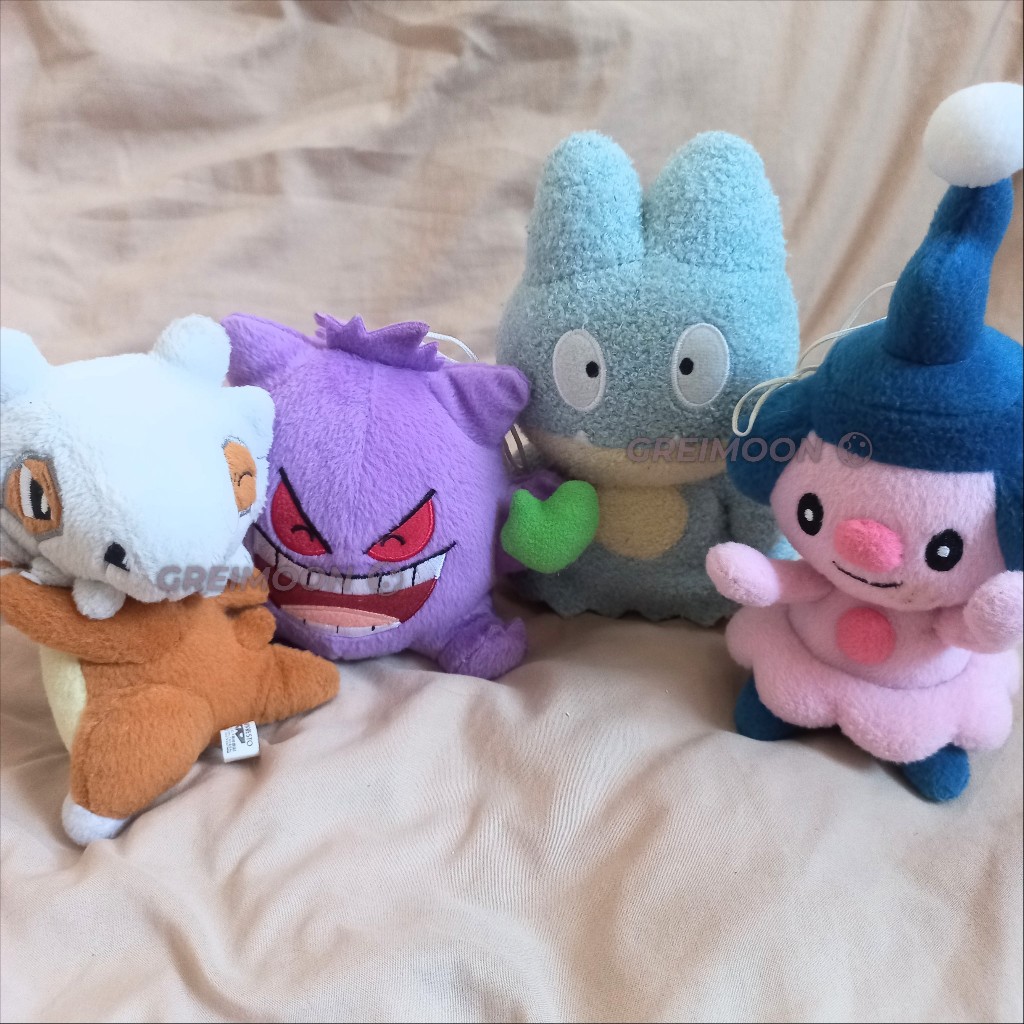 Jual Gantungan Boneka Plush Kecil Pokemon Mime Jr, Munchlax, Cubone ...