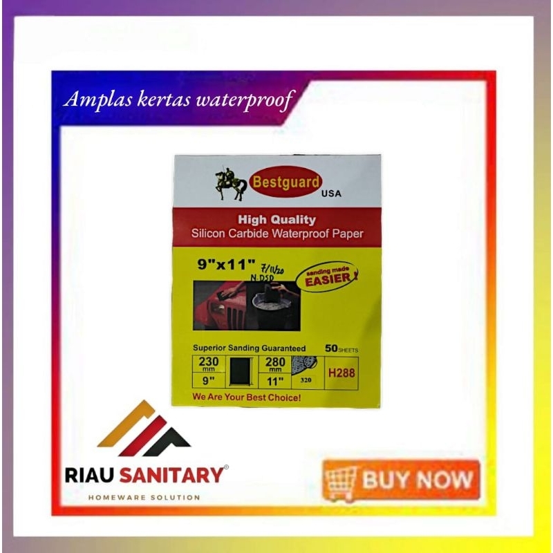 Jual Amplas Kertas Anti Air Waterproof | Grit 60–1200 | Amplas untuk ...