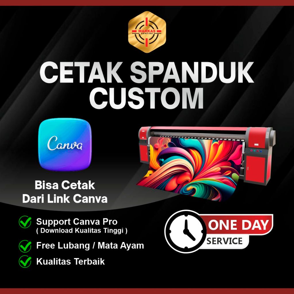 Jual Print Spanduk Banner dari Link Canva | Support Canva Pro | Shopee ...