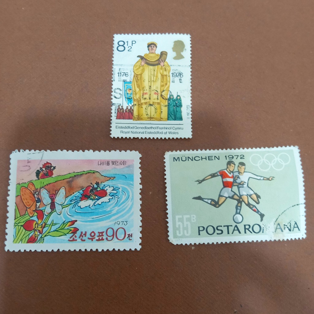 Jual Perangko Lawas 90 Joseon Stamps 8 1/2 Pence Archdruid Eisteddfod ...