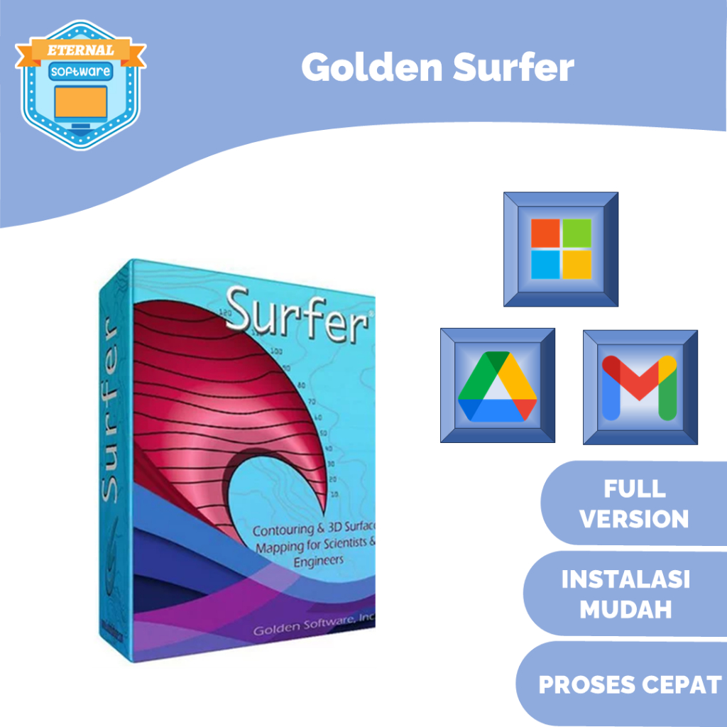 Jual Golden Surfer Full Version Aplikasi 2d And 3d Mapping Modeling And Analysis Full Lisensi