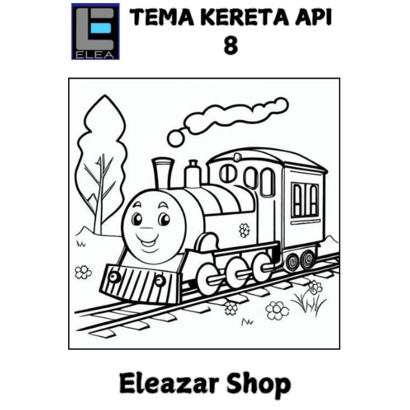 Mewarnai Gambar Kereta Api Buku Mewarnai Gambar Kereta Api Jual Buku