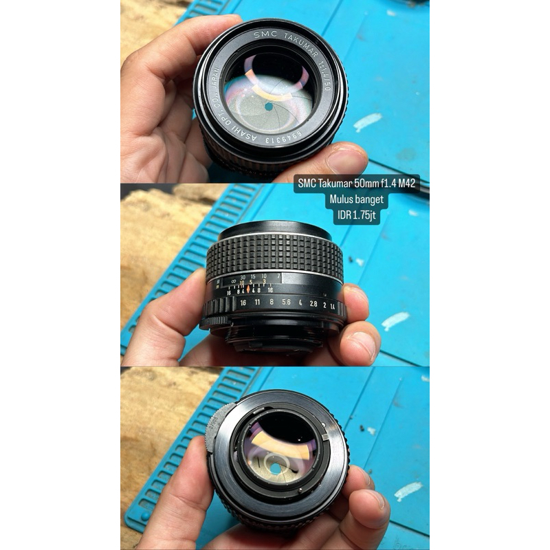 Jual Lensa Manual SMC Takumar 50mm f1.4 M42 | Shopee Indonesia