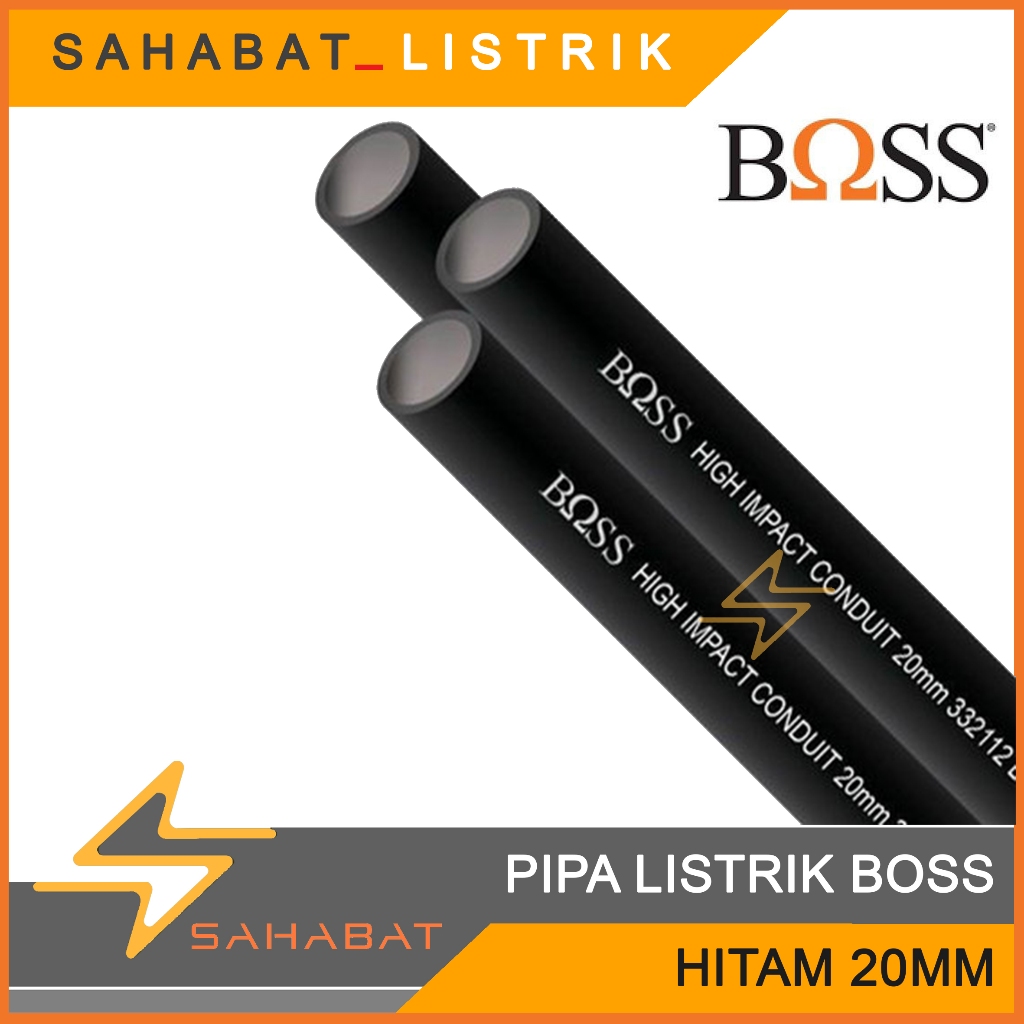 Jual PIPA LISTRIK CONDUIT BOSS 20MM HITAM | Shopee Indonesia