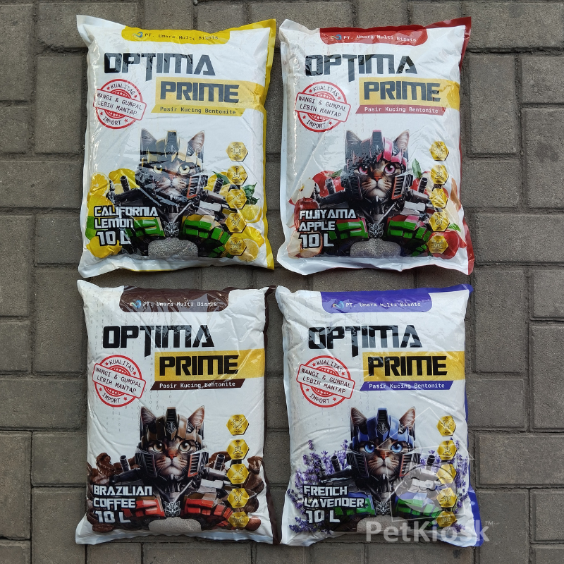 Jual OPTIMA PRIME 10L / Pasir Kucing Bentonite Gumpal Wangi Impor Murah ...