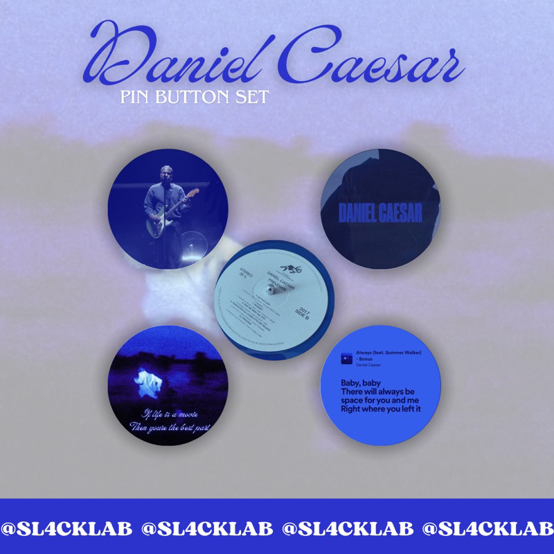 Jual [PO] Daniel caesar pin button set | Shopee Indonesia