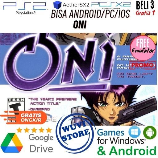 Jual PS 2 Oni | Bisa di PC / Android / IOS Plus Emulator | Beli 3 Gratis 1 | Shopee Indonesia