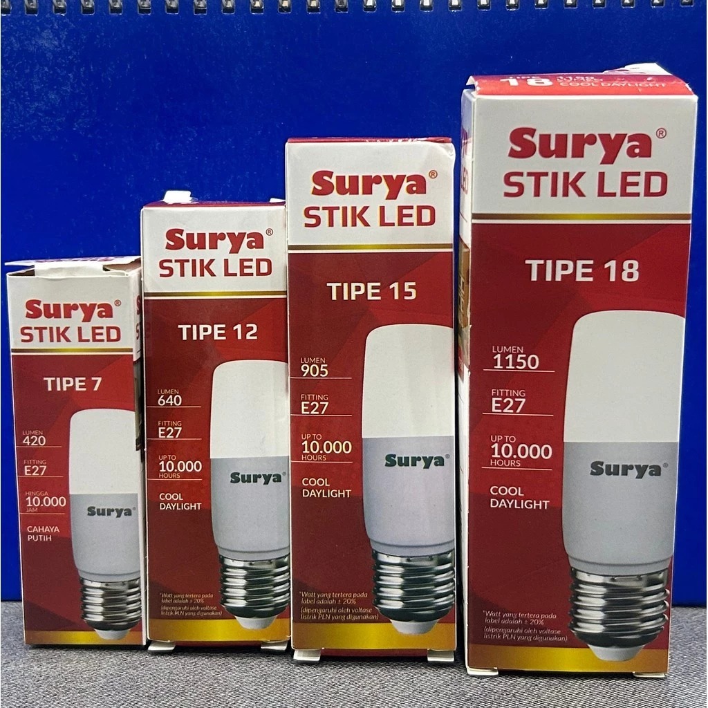 Jual Lampu LED Stik 3w/ 7w/ 12w/ 15w Surya STIK LED E27 | Shopee Indonesia