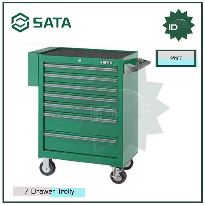 Jual Kotak Lemari Tool Box Cabinet 7 Laci 95107 Trolley 7 Drawer SATA ...