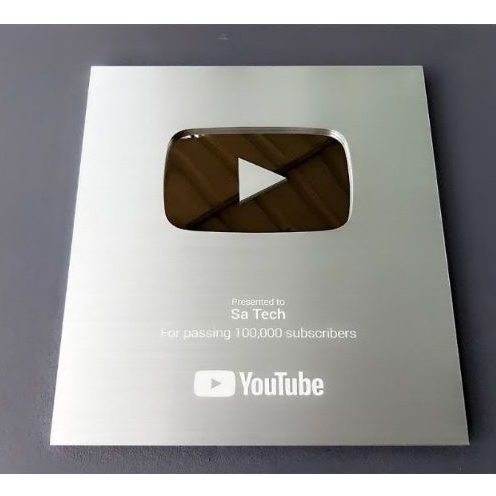 Jual Play Button YouTube custom Play Button Imitate Bahan Akrilik ...
