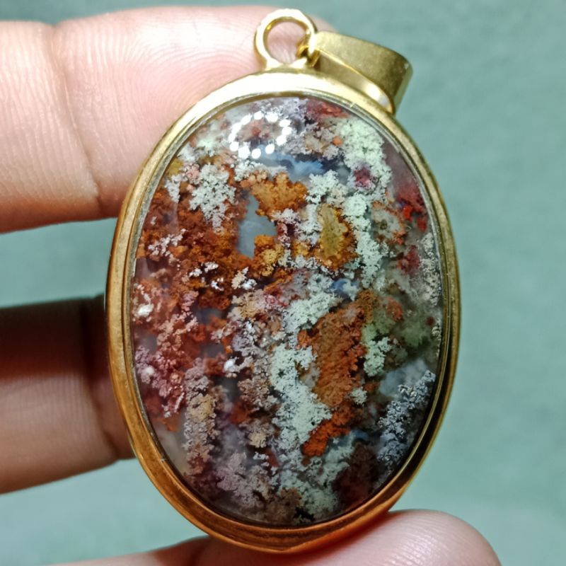 Jual Liontin Batu Lumut Trenggalek dim 35mm | Shopee Indonesia