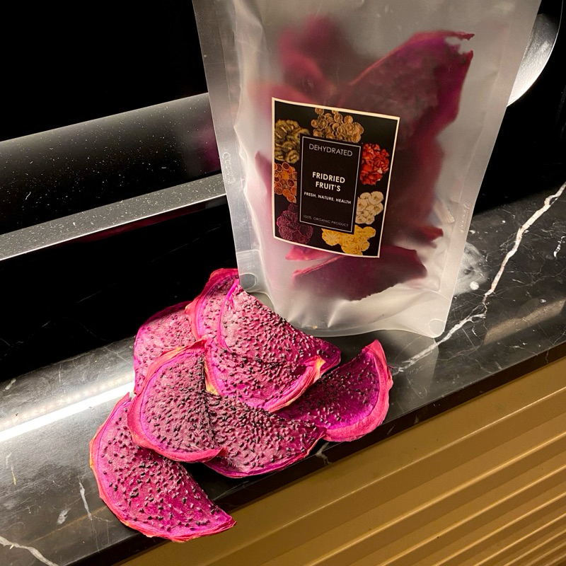 Jual Dry Dragon Buah Naga Kering iris Dehydrated Dragon Fruit Dried Dragon Fruit Slice Garnish ...