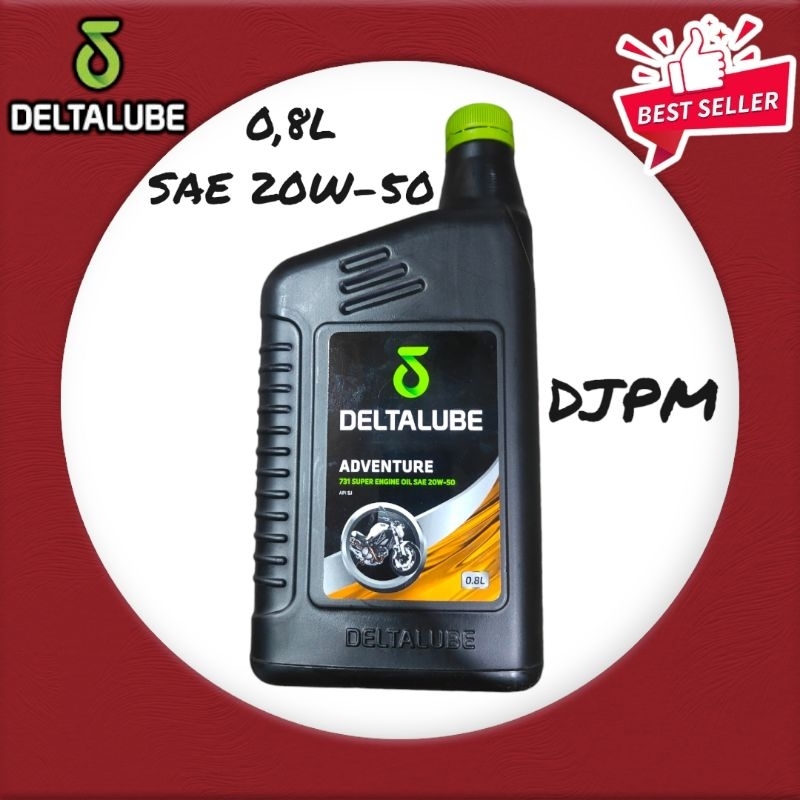 Jual Oli Oil Pelumas Mesin Motor Deltalube Adventure SPORT Matic 20W-50 ...