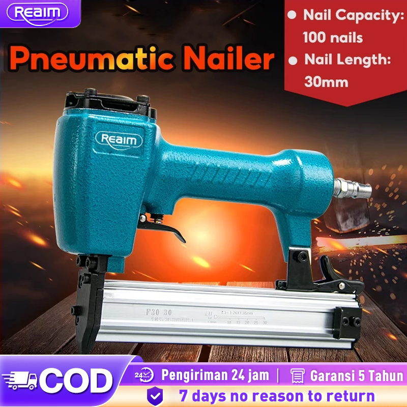 Jual Mesin paku tembak angin Pneumatic Nailer Stapler Gun Pneumatic ...