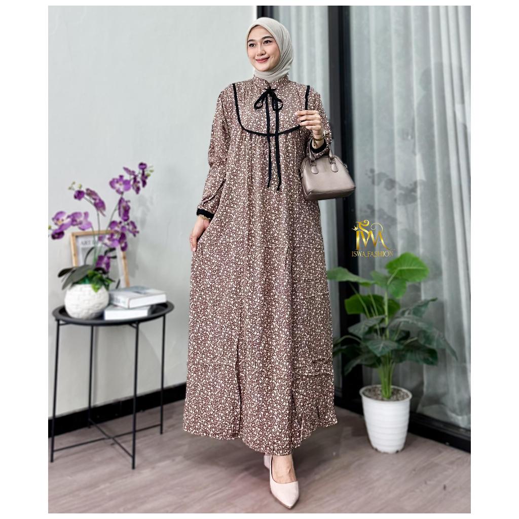 Jual Gamis Homedress rayon motif kekinian terbaru // DRESS BILIA RAYON ...