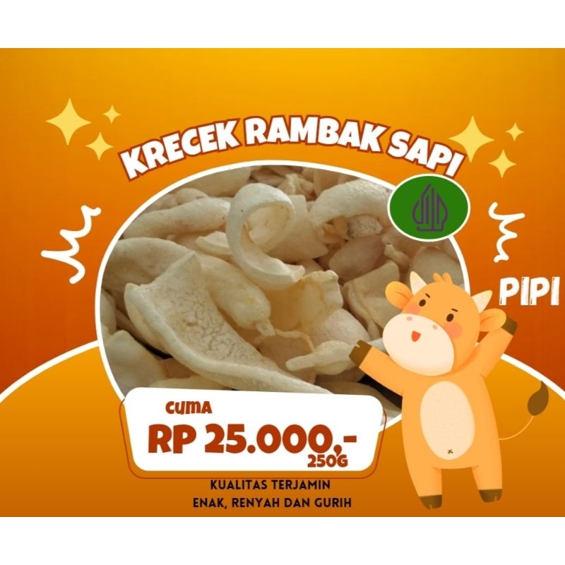 Jual kerupuk goreng rambak kulit sapi 250g | Shopee Indonesia