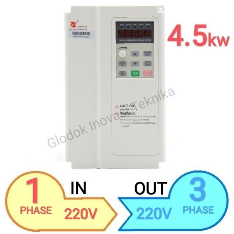Jual Inverter cnc spindle motor 4.5Kw 4.5 kw VFD 220V 220 V fuling ...