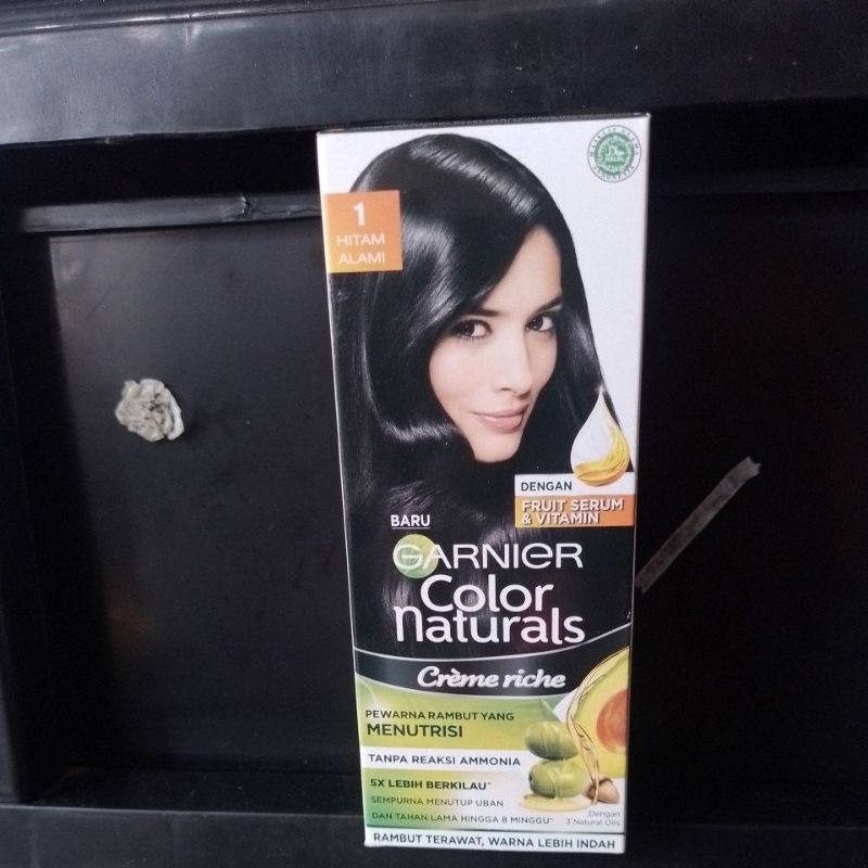 Jual GARNIER color natural hitam alami 1 55ml | Shopee Indonesia