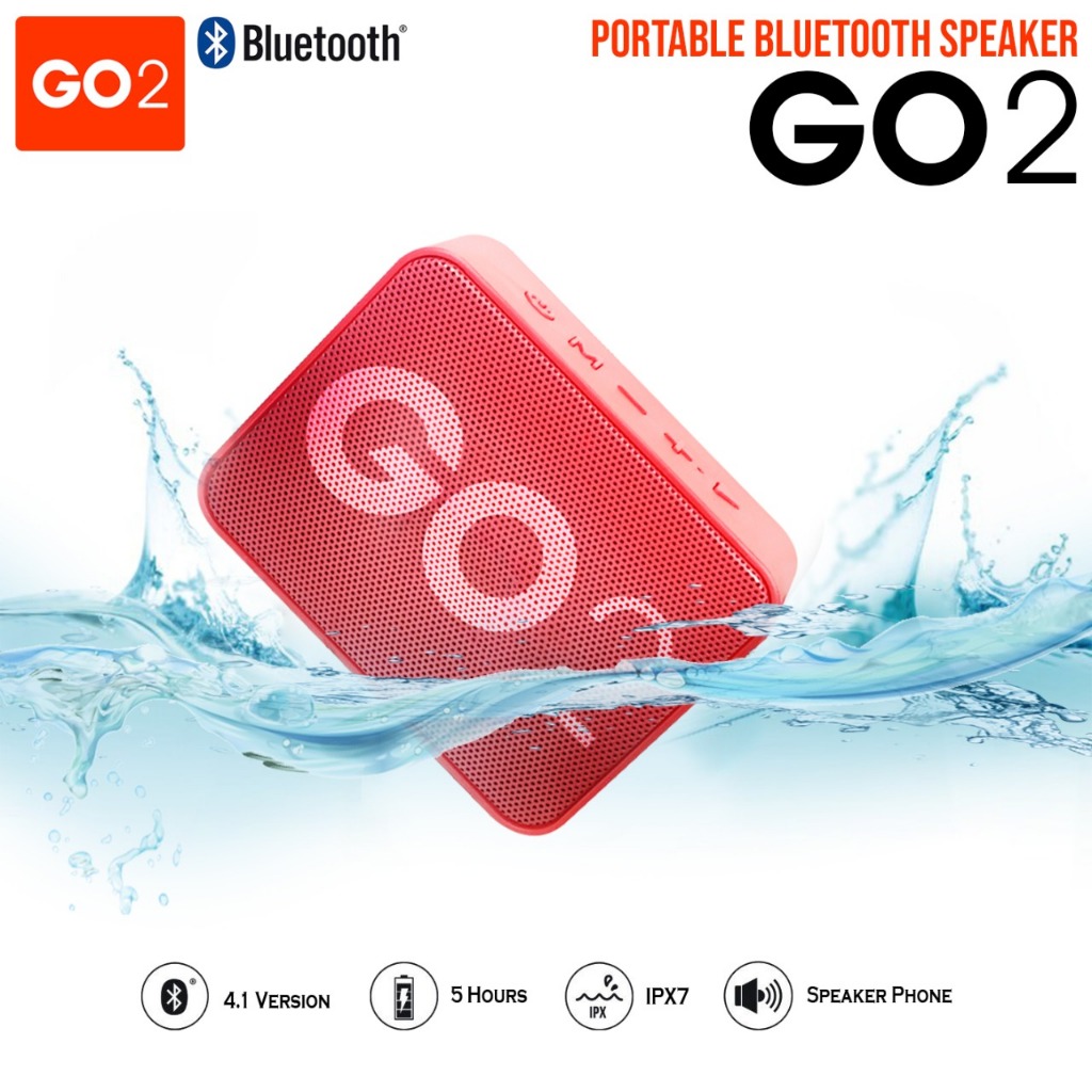 Jual GO2 Bass Speaker Bluetooth MINI GO2 Wireless Portable Support Aux ...