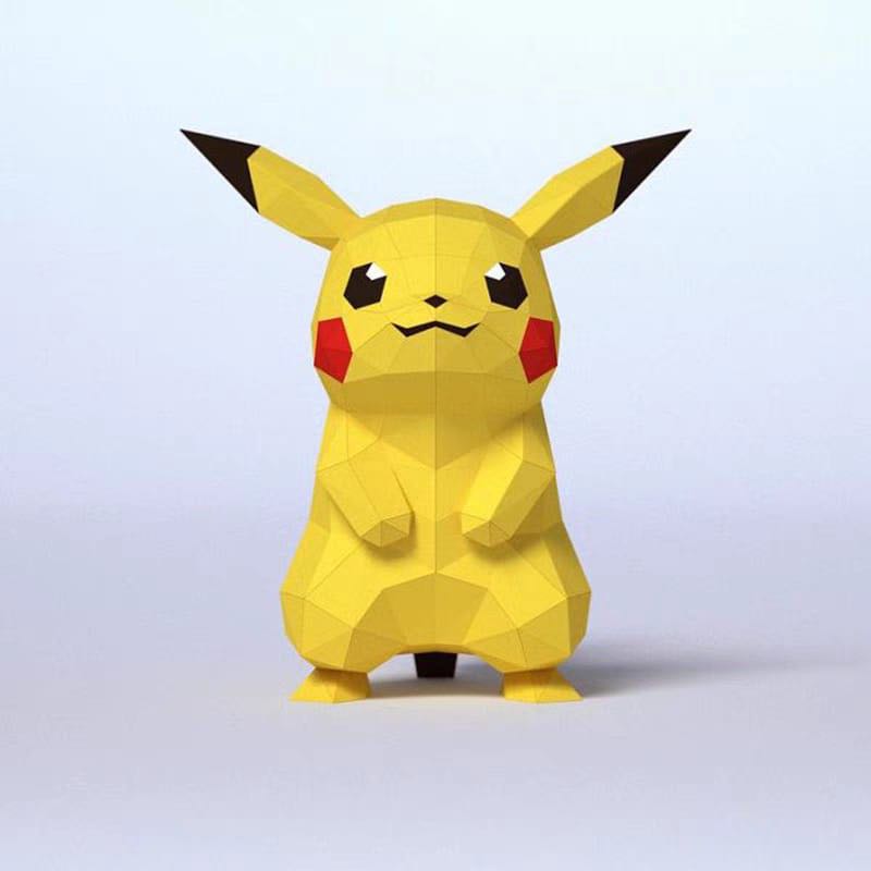 Jual 3D Papercraft Pokemon Pikachu/ Charmander/ Squirtle (DIY Crafting ...