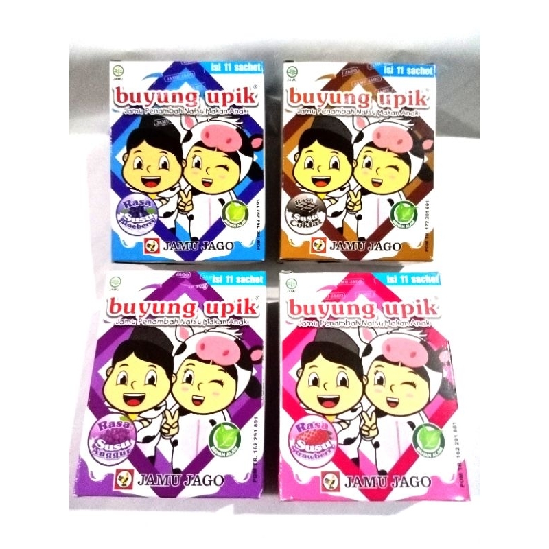 Jual JAMU BUYUNG UPIK SUSU PENAMBAH NAFSU MAKAN ANAK 1BOX ISI 11 SACHET ...
