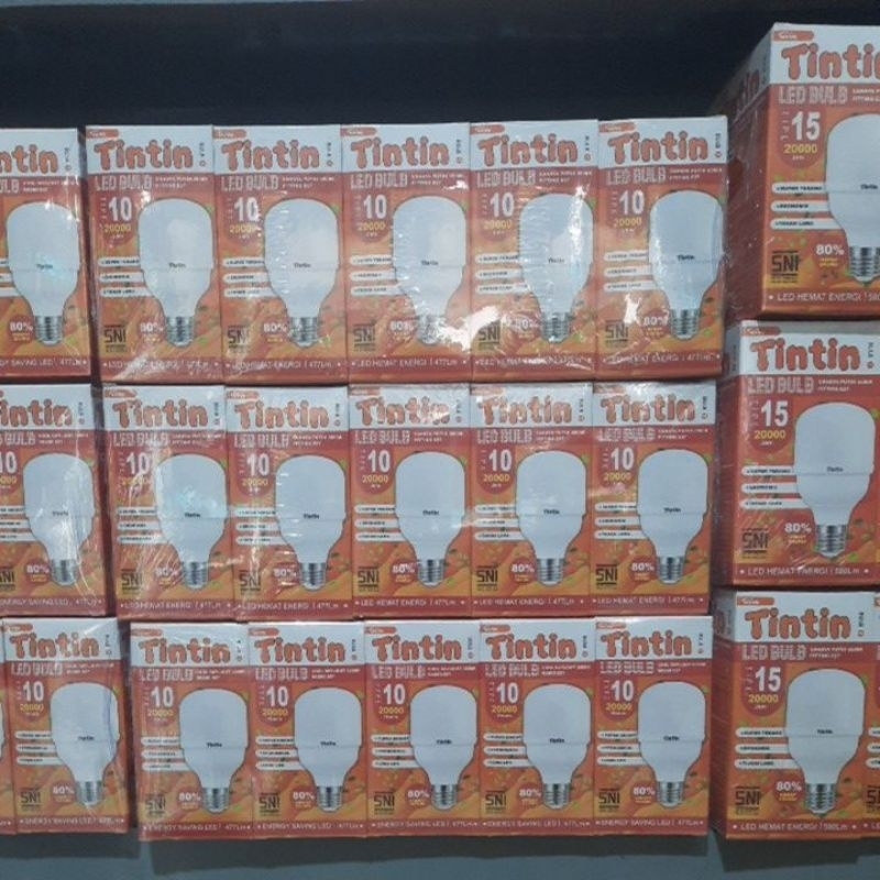 Jual satu pack lampu tintin 10 watt isi 10 pcs bohlam LED kapsul 10 watt (10pcs) | Shopee Indonesia