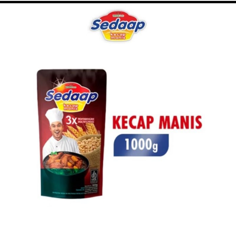 Jual kecap sedap manis pouch 1000g | Shopee Indonesia