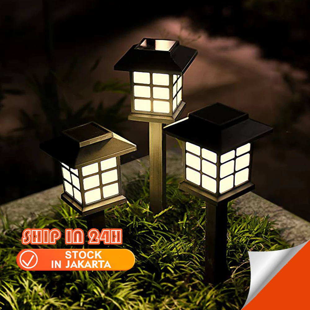Jual Lampu Solar Pagar Taman 5 LED Model Minimalis Besar / Lampu Tenaga ...