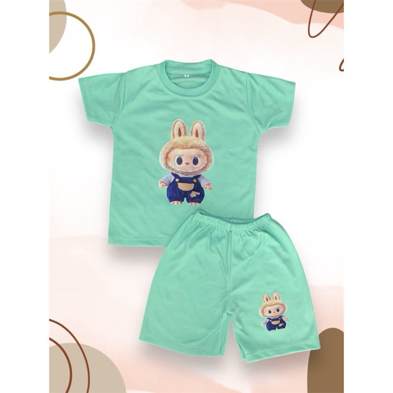 Jual SETELAN ANAK VIRAL LABUBU NAVY SETELAN LABUBU 1-8THN | Shopee ...