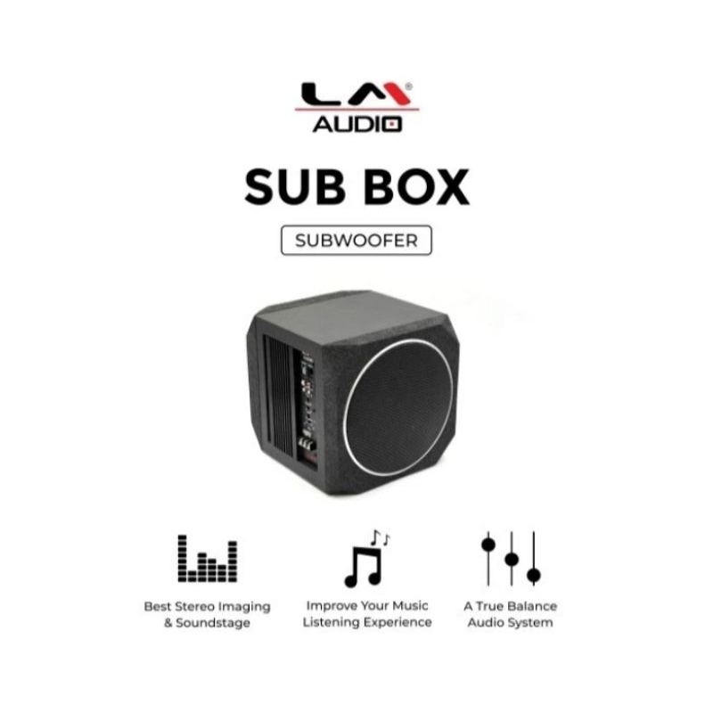 Jual Subwoofer Aktif 8 inch LM AUDIO KBOX LM-80S Subwofer Active Mobil Dual 8inch K-BOX K BOX ...
