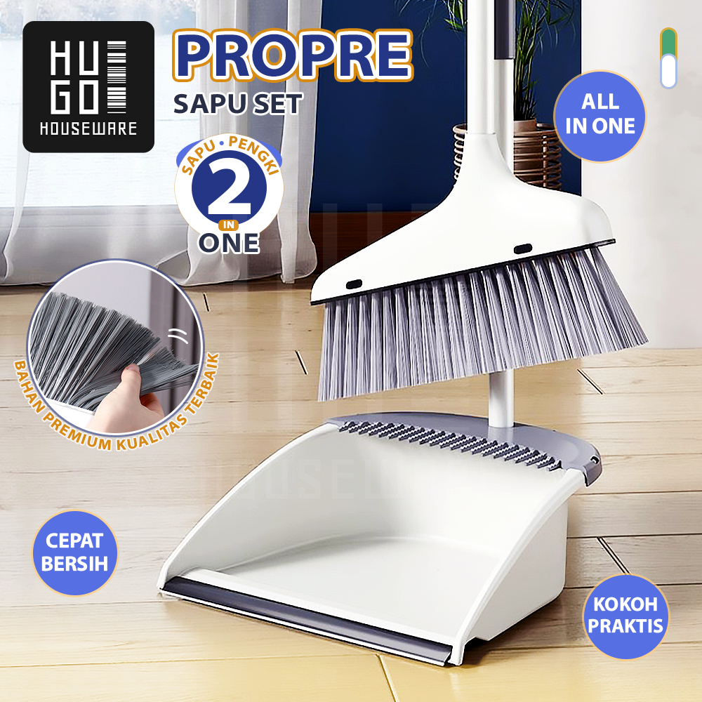 Jual HUGO Broom Dustpan Sapu Lantai Praktis Set Sapu Pengki Alat ... Jual HUGO Broom Dustpan Sapu Lantai Praktis Set Sapu Pengki Alat ...