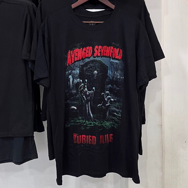 Jual KAOS BAND OFFICIAL AVENGED SEVENFOLD - BURIED ALIVE TOUR (ORIGINAL ...