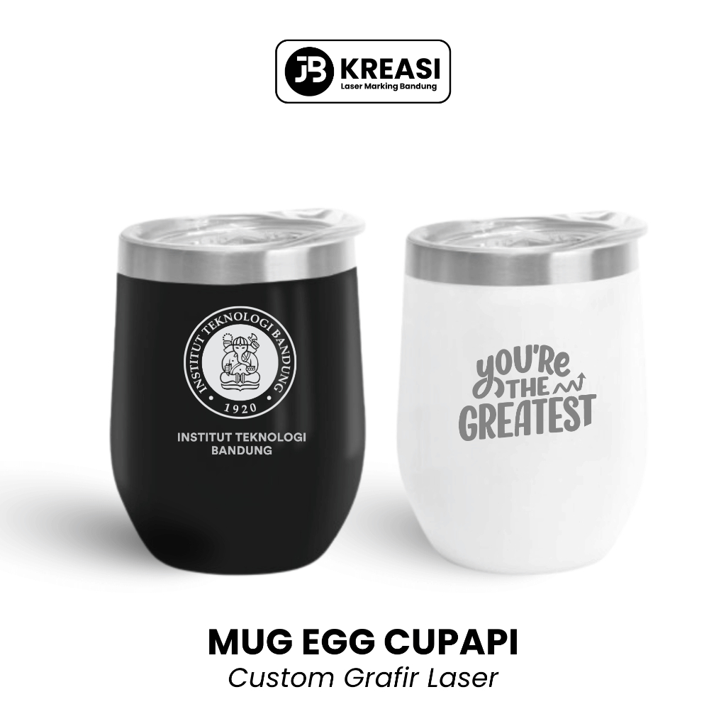 Jual Tumbler Custom Mug Egg Cupapi (350ml) Cetak Grafir Laser ...