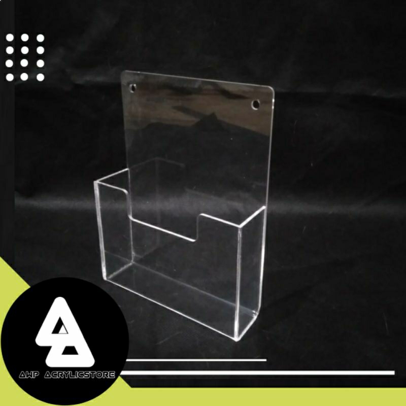 Jual Tempat Brosur Dinding Acrylic A6 - Display Tembok Gantung Akrilik ...