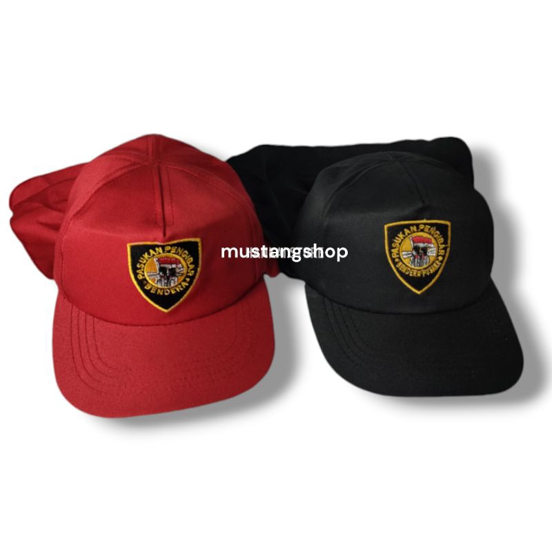 Jual topi latihan paskibra logo topi paskibra model jepang bahan drill ...