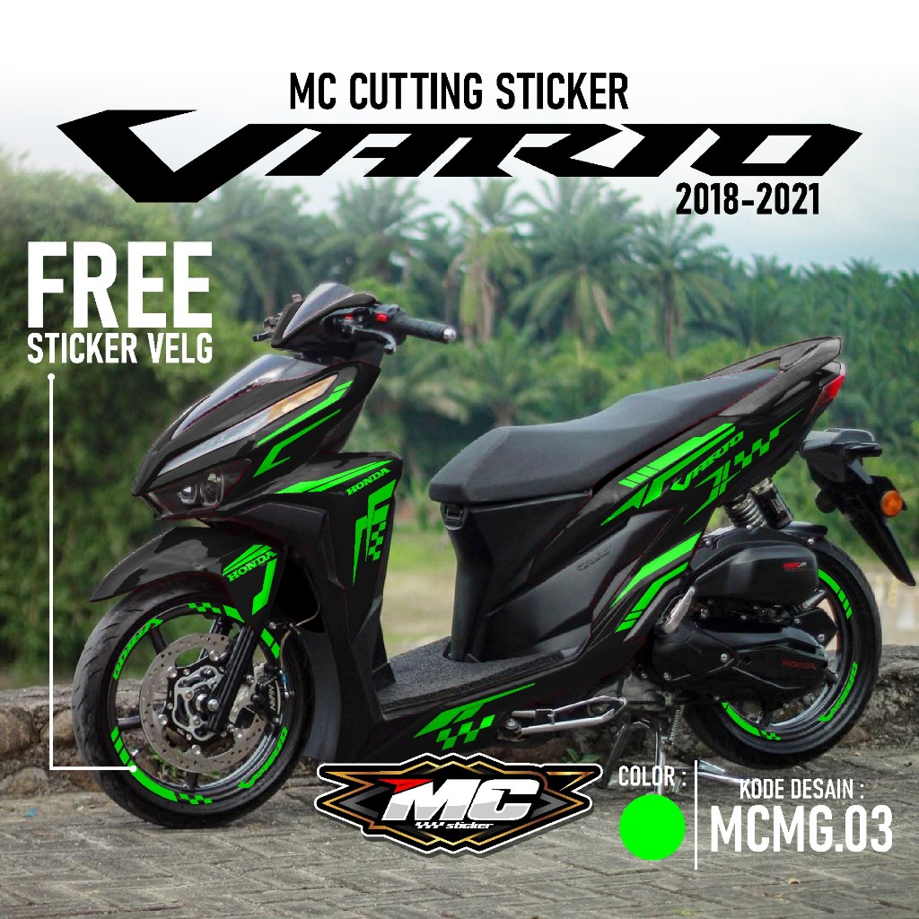 Jual MC Cutting Sticker - Aksesoris Motor Stiker Honda Vario 125 & 150 New Terbaru 2018 2019 ...