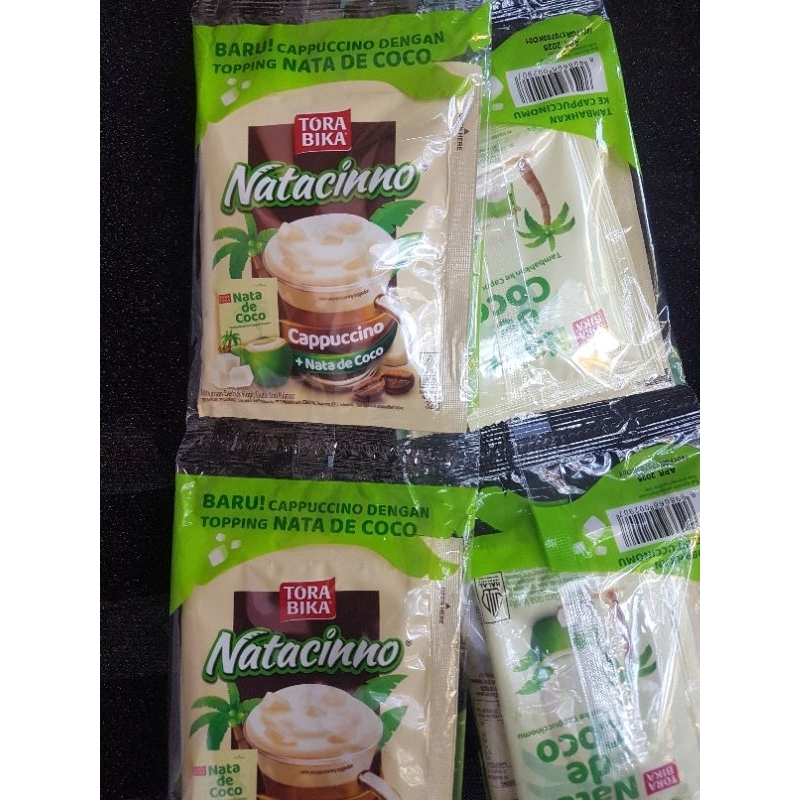 Jual Torabika Natacino, dilengkapi nata de coco dibelakang kemasan ya ...