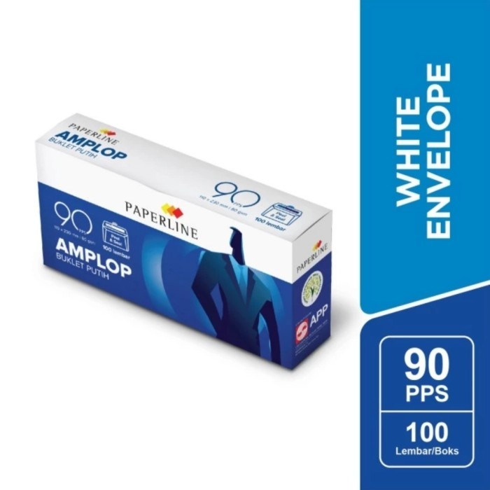 Jual Satu Pak Amplop Putih Paperline 90 PPS 80 gsm Amplop Ukuran ...