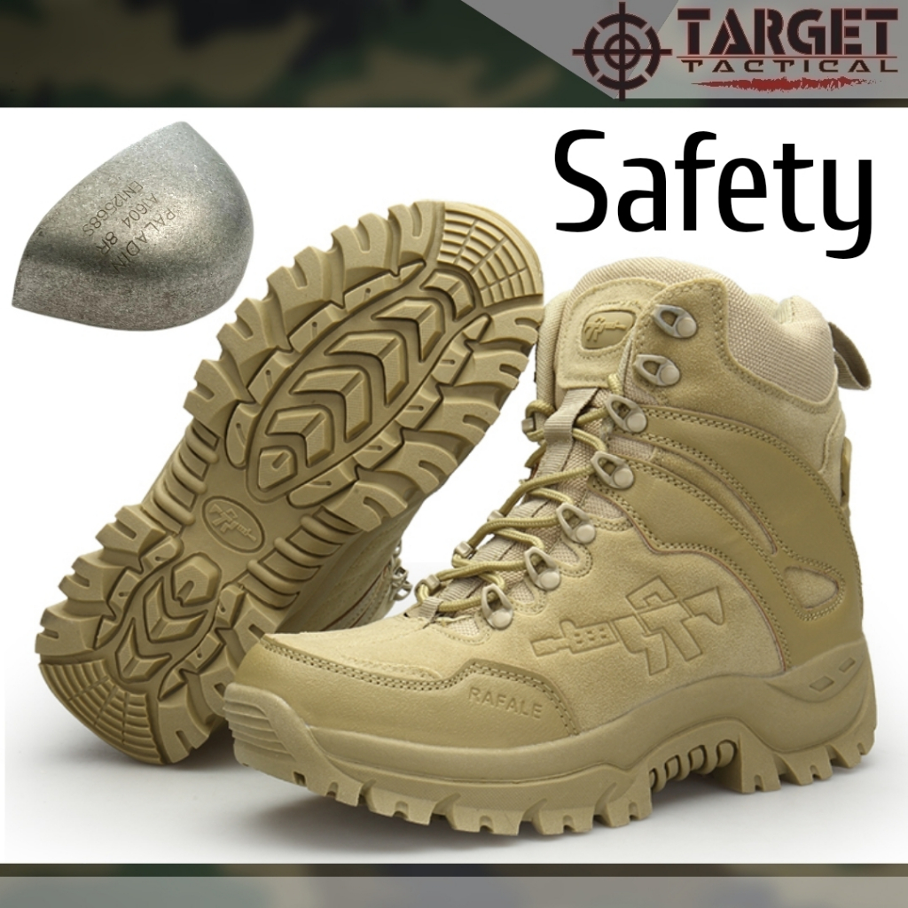 Jual TARGET MILITARY - Sepatu Tactical Safety Rafale USA 6" Original ...