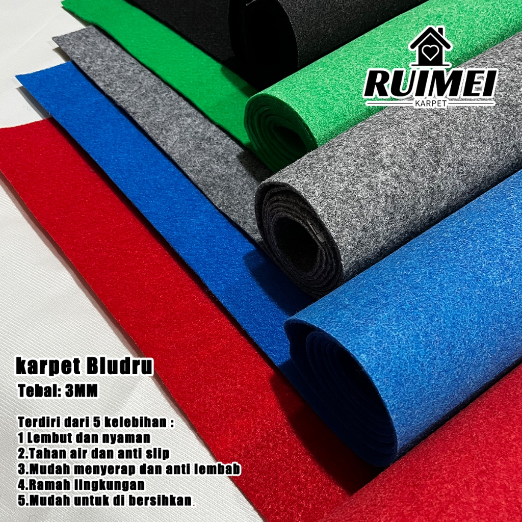 Jual RUIMEI Karpet Bludru 50x200 cm Karpet Pameran/Karpet Panggung ...