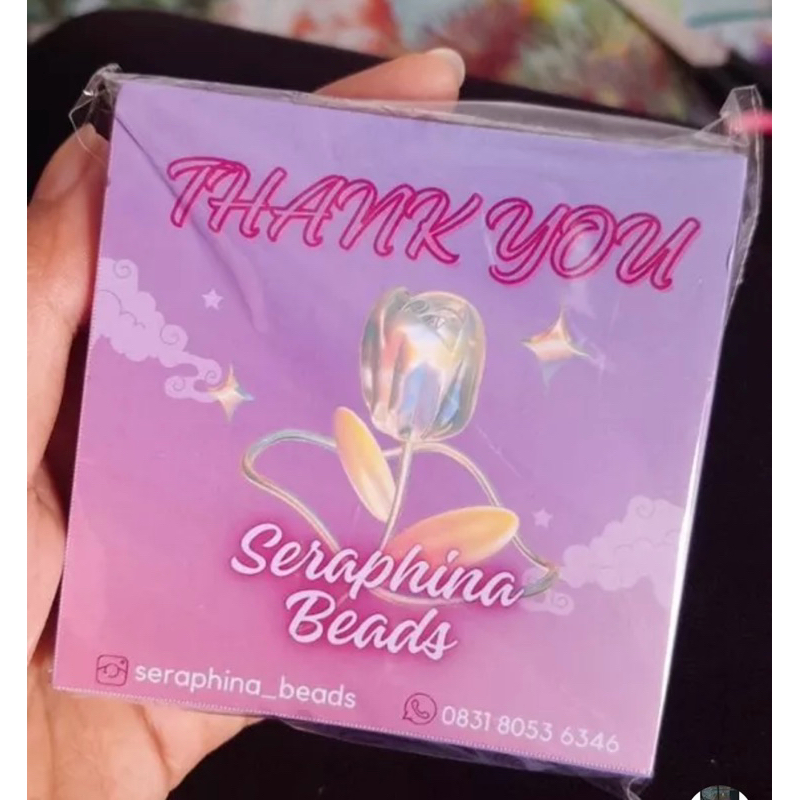 Jual 50pcs alas packing gelang custom | alas packing easthetic | FREE ...