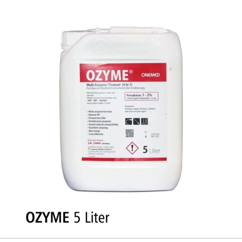 Jual ONEMED OZYME 5 Liter Multi Enzym Cleanser Cairan Pencuci Alat ...