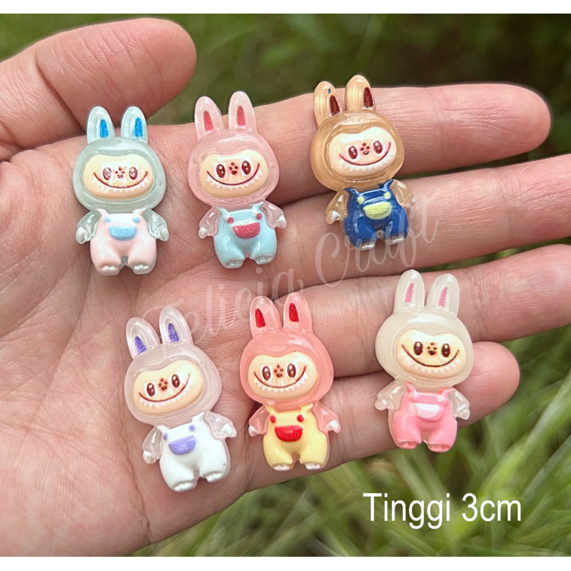 Jual 10pc. Resin Clay Labubu clear Gid dan Dof [lubang tembus] | Shopee ...