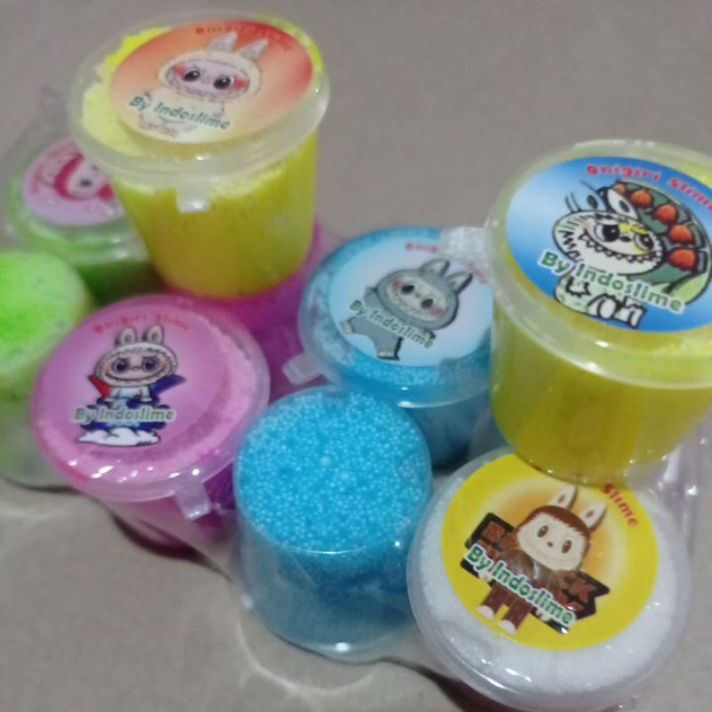 Jual SLIME LABUBU LOTSO SANRIO MIXUE ICE CREAM VIRAL SLIME DUA WARNA ...