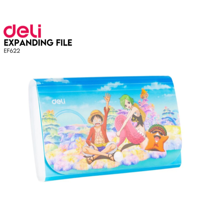Jual Deli Expanding File Tas Dokumen Map A6 Edisi One Piece EF622 | Shopee Indonesia