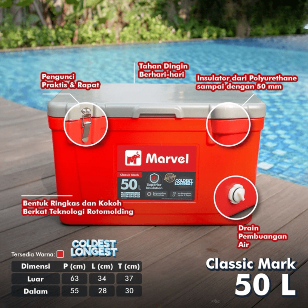 Jual Marvel Cooler 50 Ltr - Classic Mark (CoolBox - IceBox - Es box ...